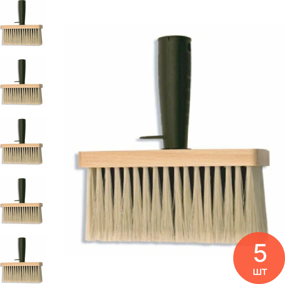 Кисть малярная 888 макловица с синтетической щетиной, плоская, 140мм / малярные и отделочные инструменты (комплект из 5 шт)