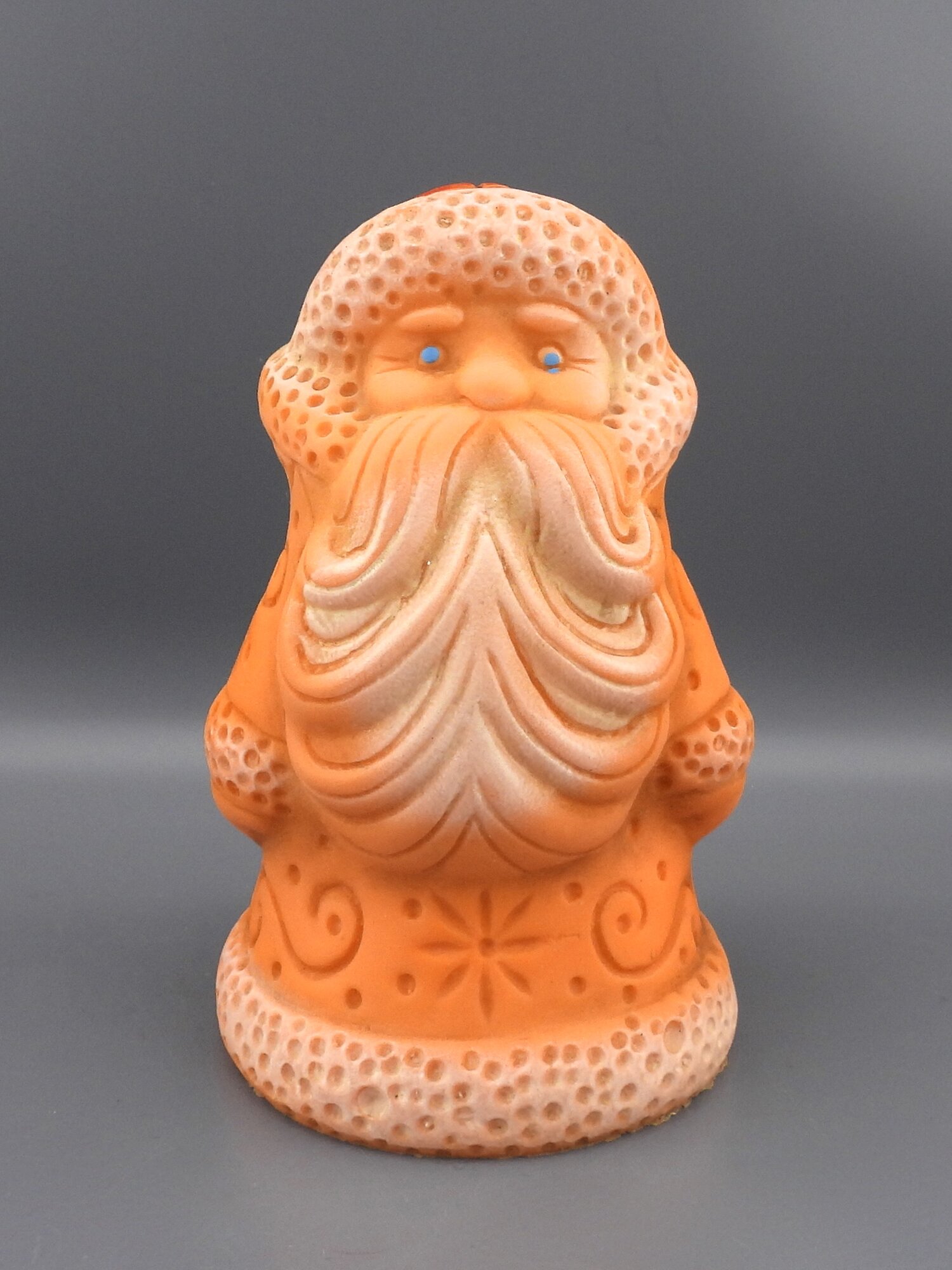 "Дед мороз" игрушка резиновая с пищалкой СССР 11,5 см