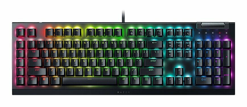 Клавиатура проводная Razer BlackWidow V4 X [RZ03-04702500-R3R1] [механическая Razer Yellow, клавиш -