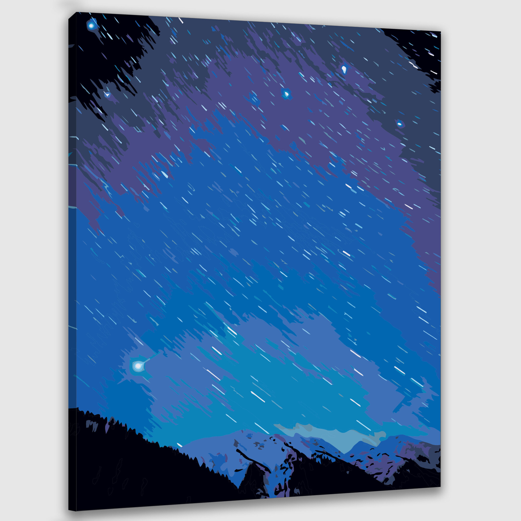 Картина по номерам 40x50 см, фотография, звездное ночное небо, созвездия, "Созвездие жизни", взаимосвязь