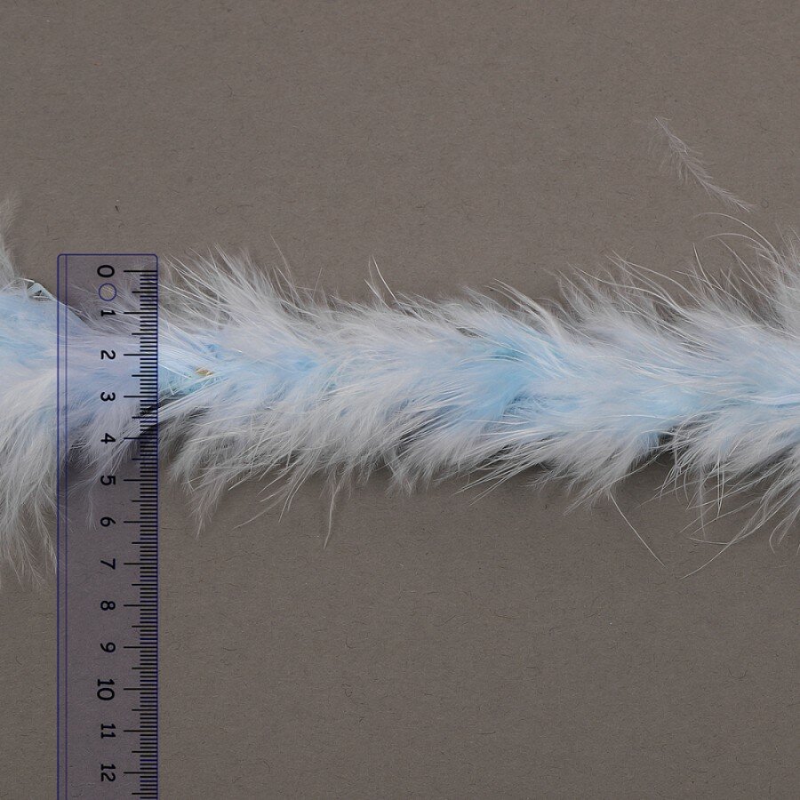 Боа - пух FBY-18-034 уп.15+-3г цв. голубой уп.2м