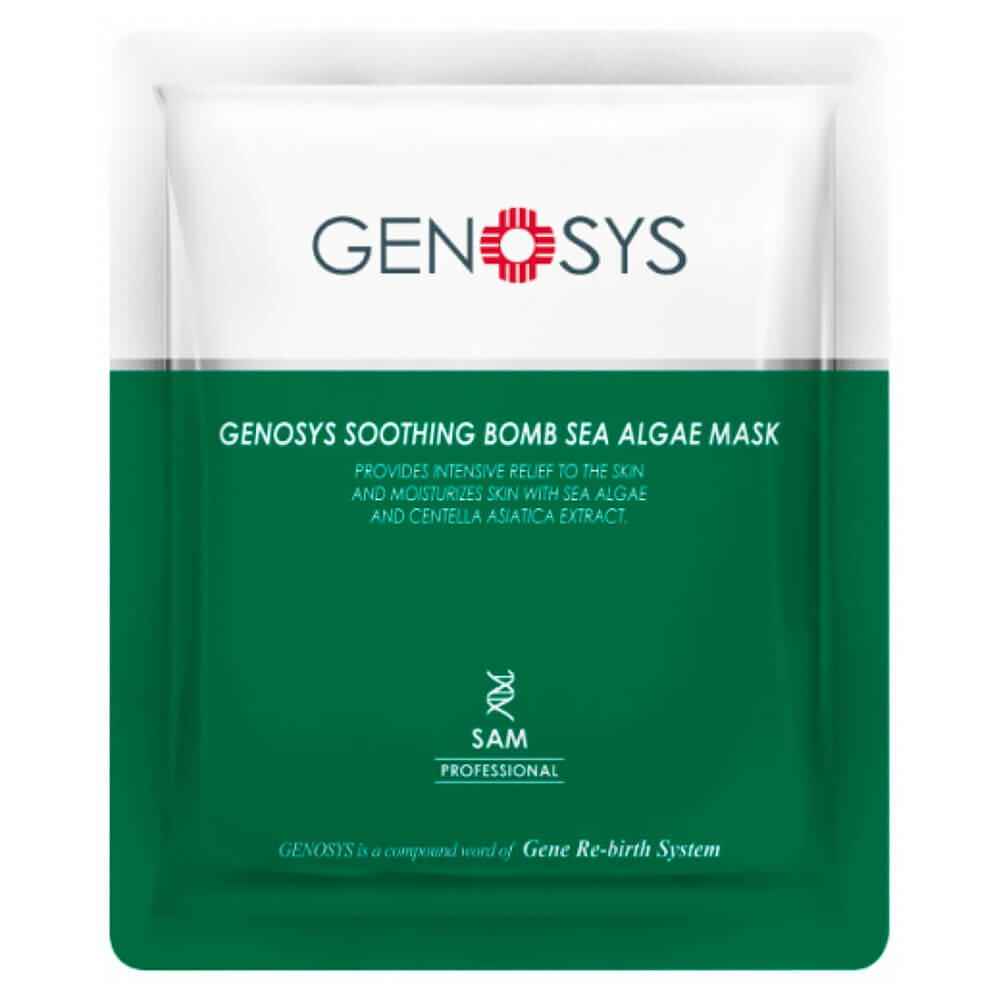 Genosys Маска с морскими водорослями, Soothing Bomb Sea Algae Mask, 1 шт.