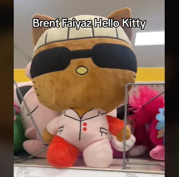 Мягкая игрушка Hello Kitty Travis Scott LIL PEEP MINISO, tylerthecreator