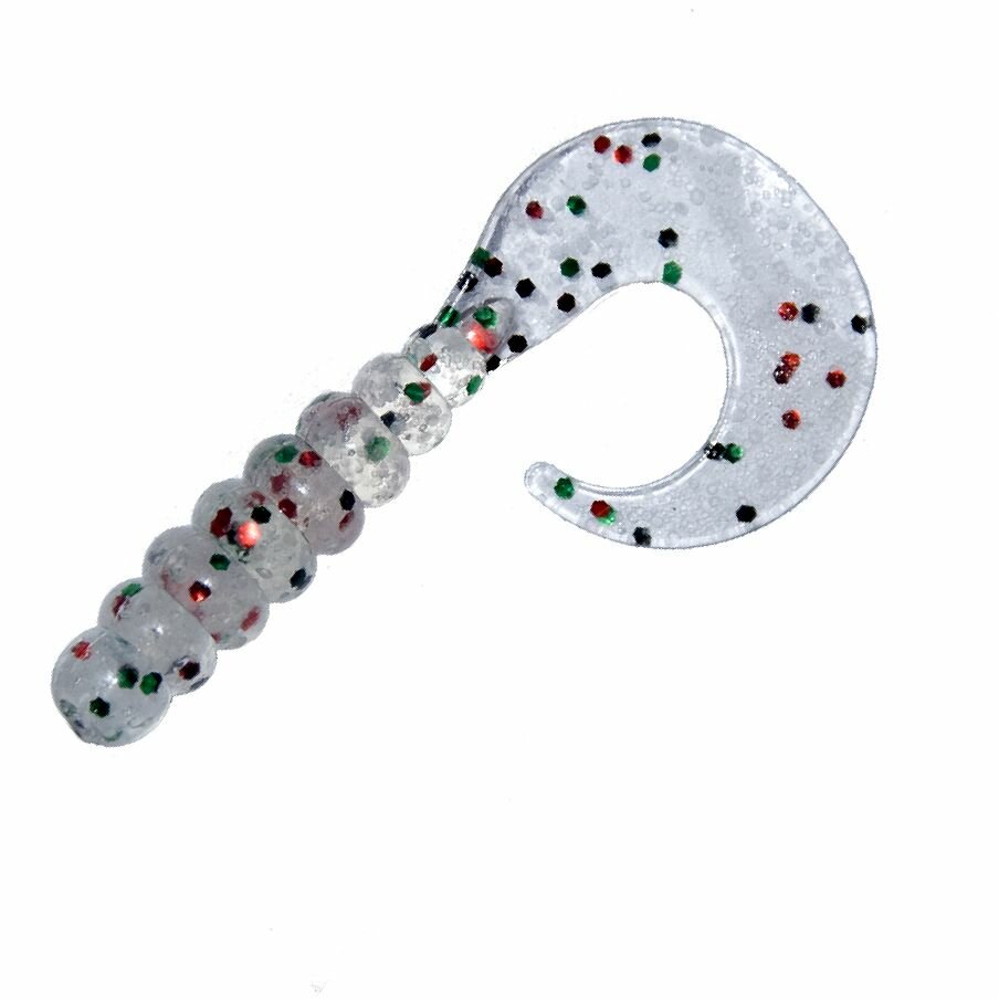 Силиконовая приманка RUBICON съедобная Power Bait TWISTER-VIAL, 55 мм, цвет 044 (10 шт)