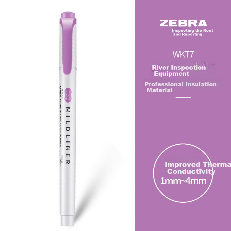 ZEBRA Mildliner Series Single Color Highlighter Marker Pen WKT7 Soft Pink