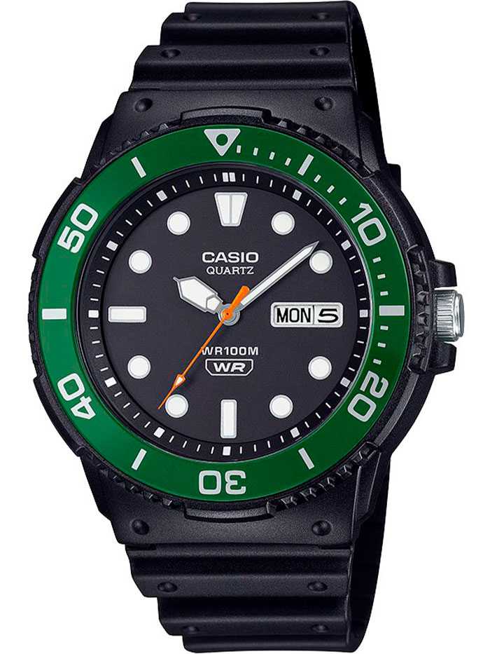 Наручные часы CASIO, черный/зеленый