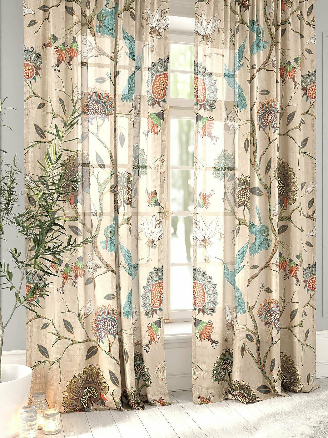 Тюль для комнаты AT HOME / Вуаль 150х260 см / Акинар
