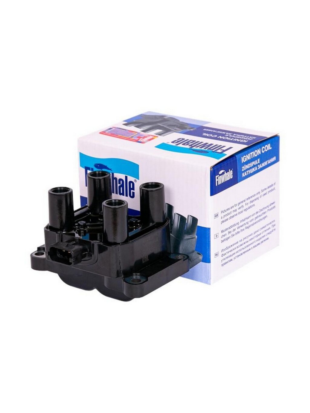 Катушка зажигания модуль для а/м ВАЗ 2114, для а/м ГАЗель Бизнес ЕВРО-3 "FINWHALE" (8 клап.)