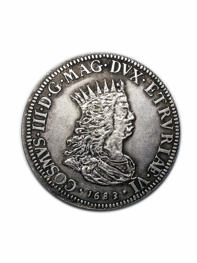 Старинный талер 1683 Козимо III Медичи Италия сувенирная копия монеты, нумизматика, деньги для коллекции