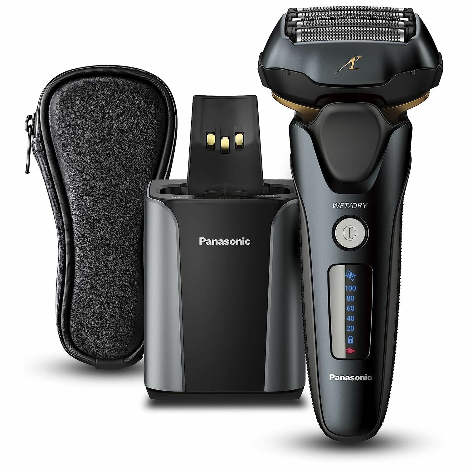 Электробритва Panasonic ES-LV97-K820 пятисеточная, с блокировкой от случайного включения и мультиподвижной бреющей головкой