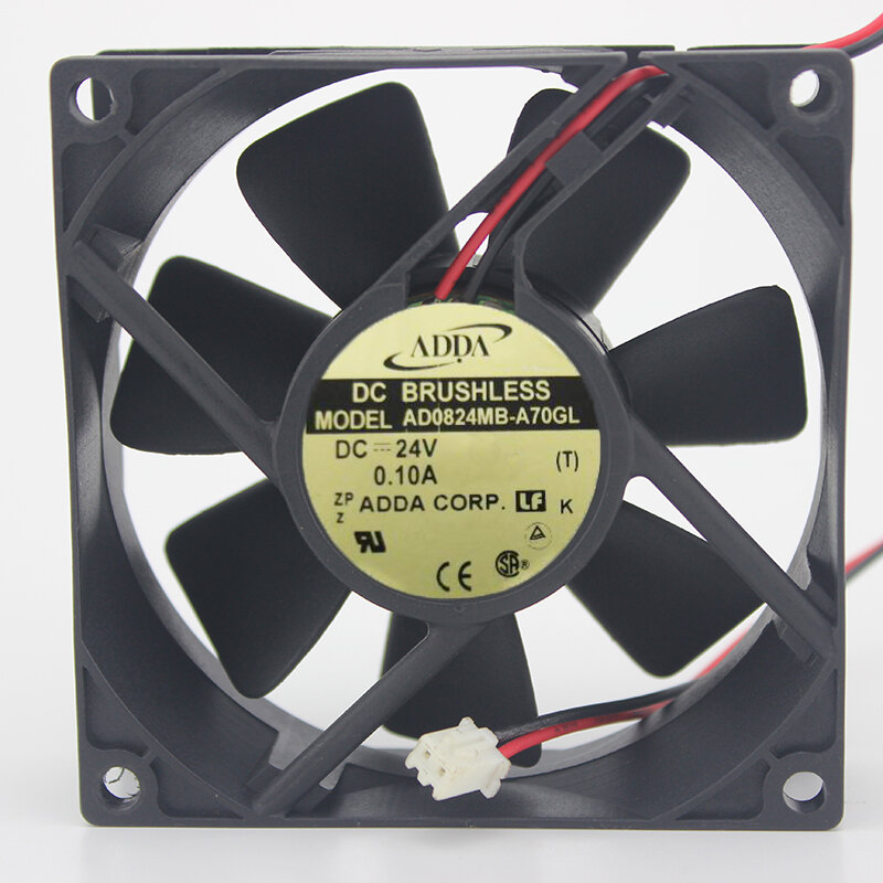 AD0824MB-A70GL 8025 24V 0.10A 8CM Inverter Double Ball Вентилятор охлаждения +