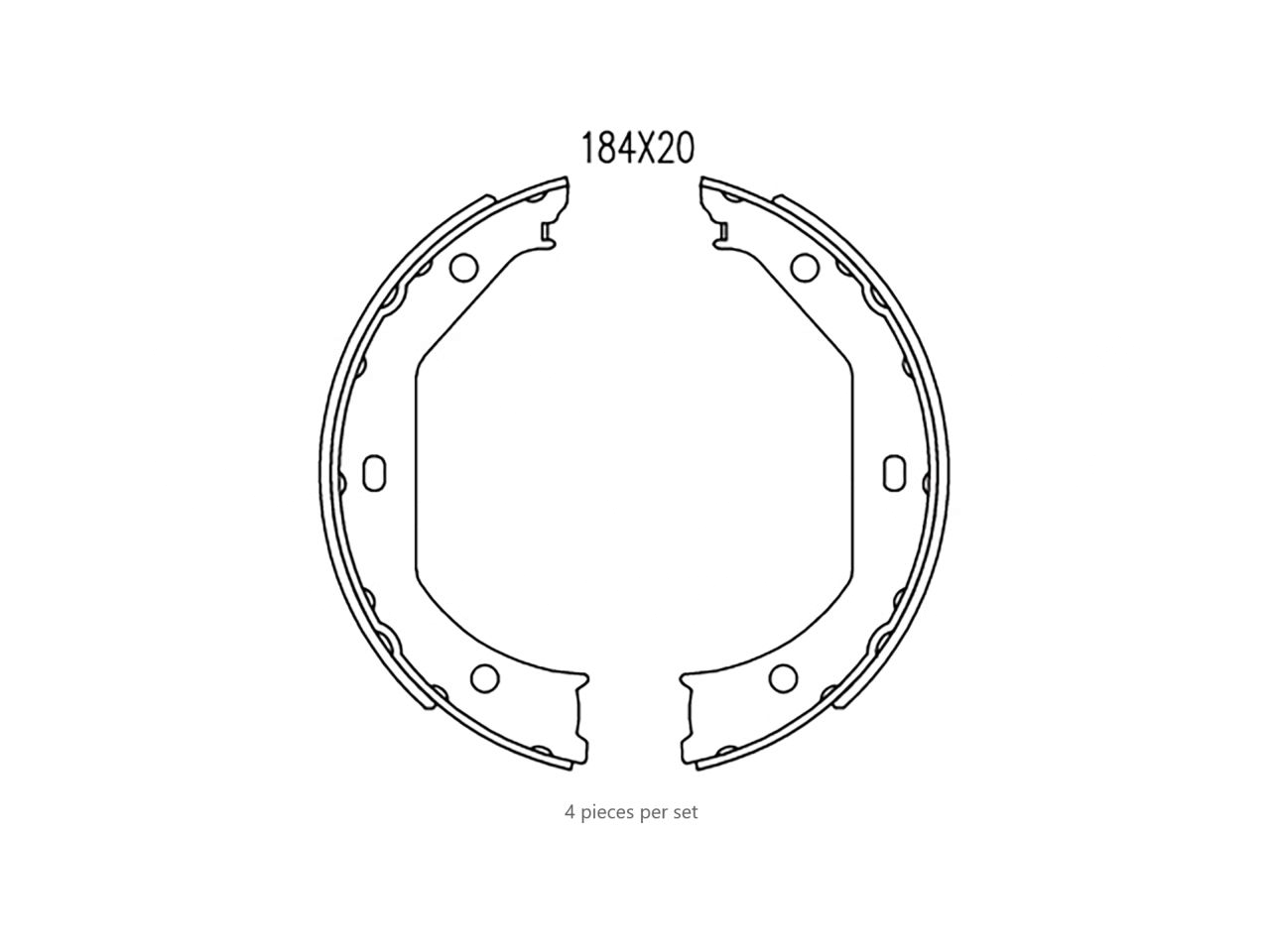 UNIO BRP-10040 (34212213311 / 34411163988 / 34416761292) колодки тормозные бараб. задние BMW (БМВ) 5 (e39) 95-, 3 (e46, e90-e93, f30-f80)