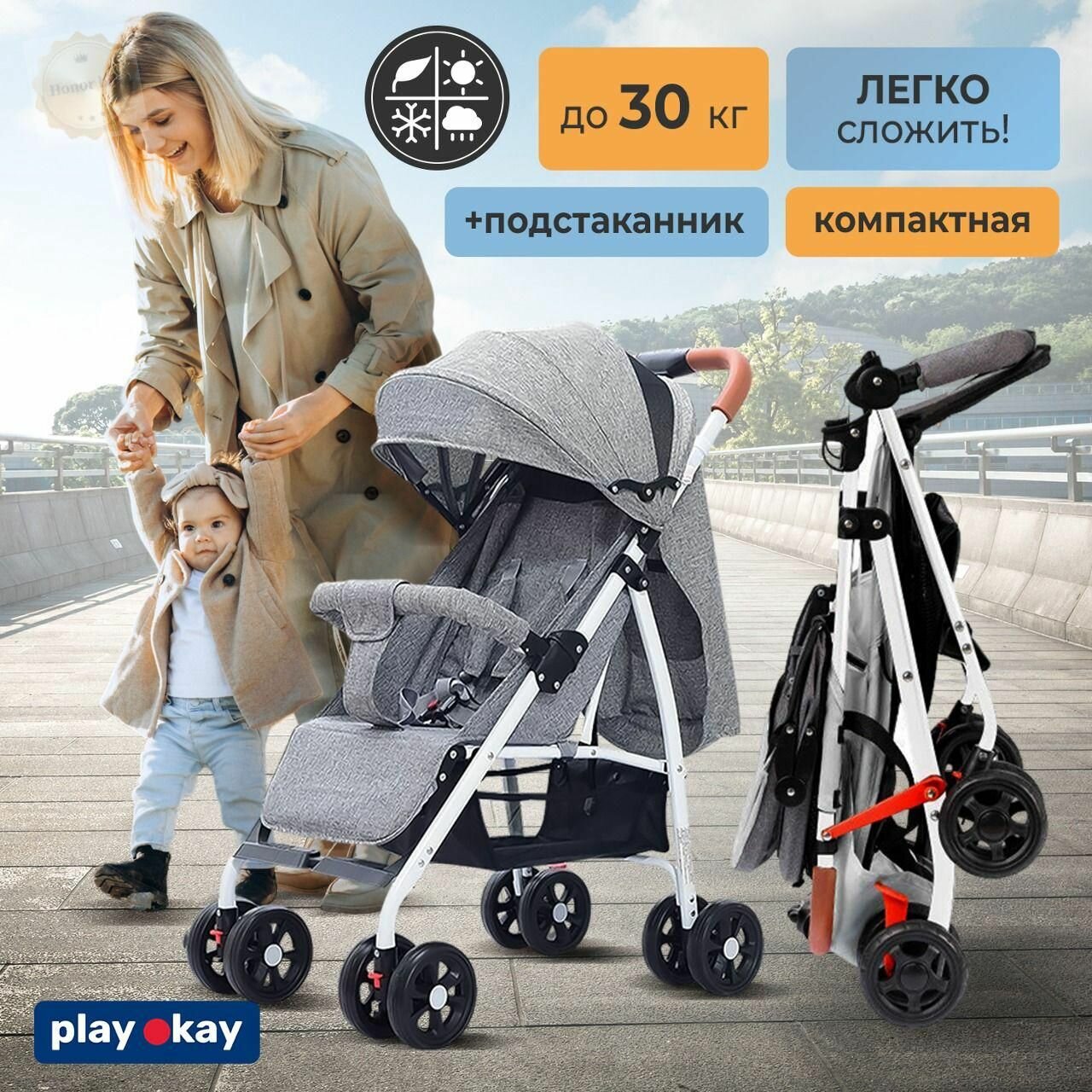Коляска прогулочная — фото 1