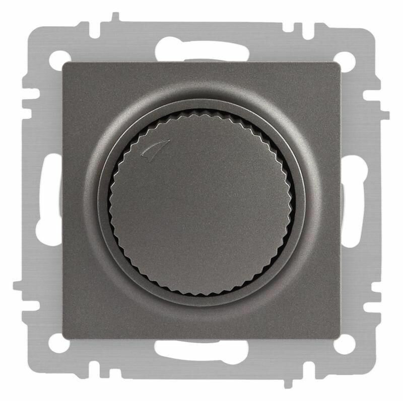 Светорегулятор поворотный СП Accent 6-401-09 600Вт 230В IP20 титан Intro Б0063685