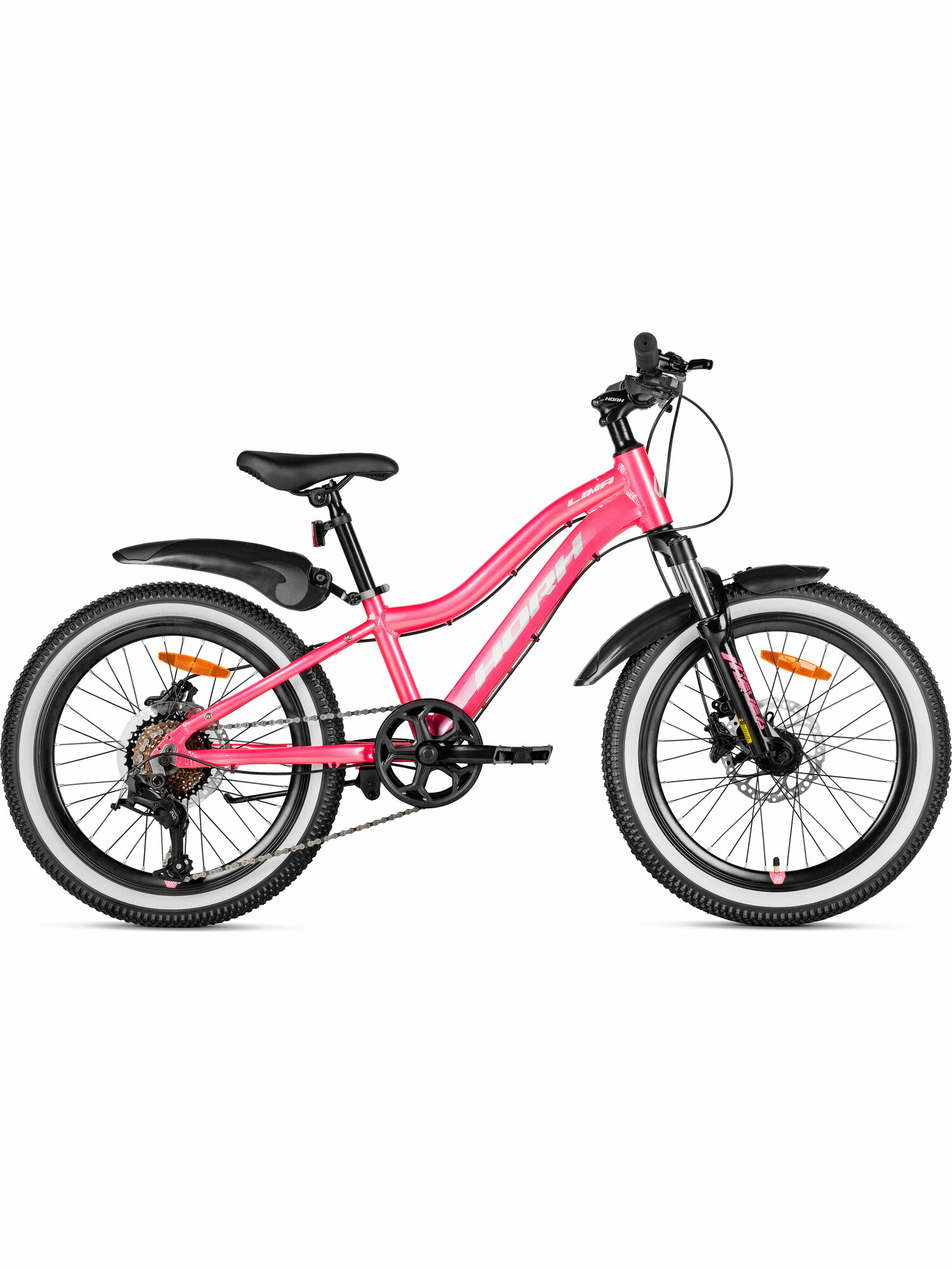 Велосипед горный HORH LIMA LHD2.0 20" (2025) Pink-Tuquoise/розовый-бирюзовый, для девочек, 6-8 лет, на рост 120-135 см