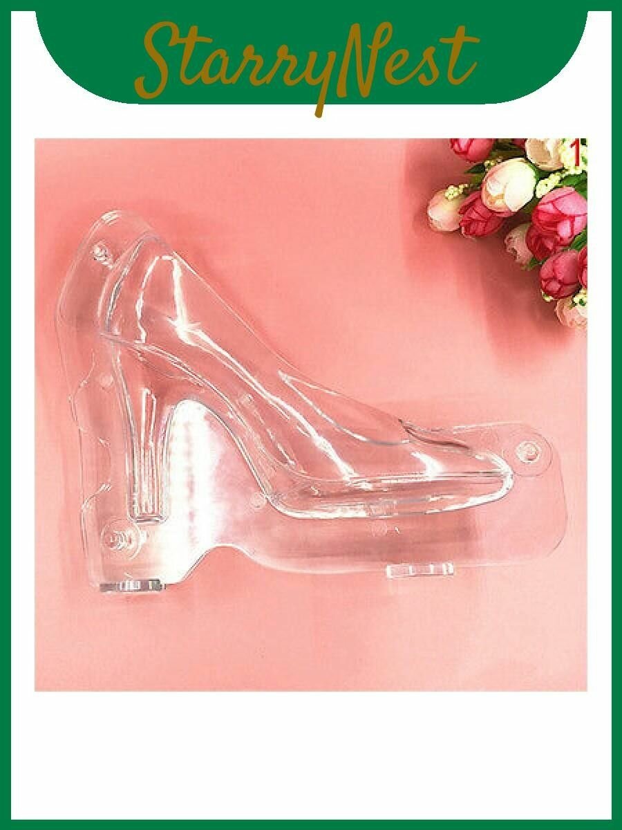 Декоративная форма для торта elegant 3d high heel shoe chocolate candy cake decorating pc mould, для съедобного искусства