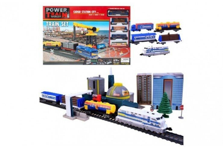 Железная дорога с подъемным краном, длина 670 см BSQ BSQ-2082