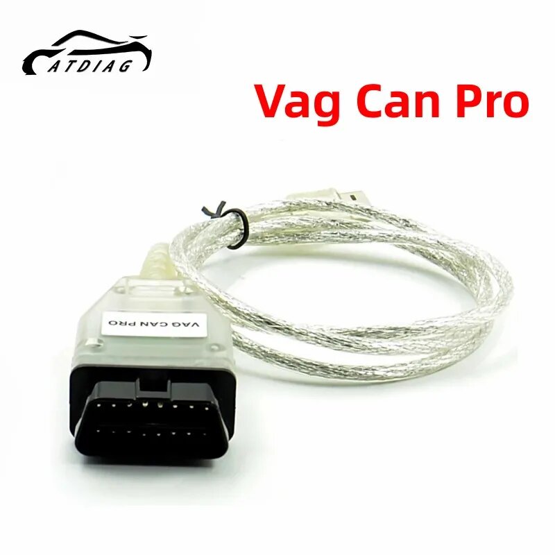 Интерфейс VAG CAN PRO VCP 5.5.1 2024 Can Bus VAG COM K-line OBD 2 OBD2 Автомобильный диагностический инструмент OBDII Кабель для VW для AUDI