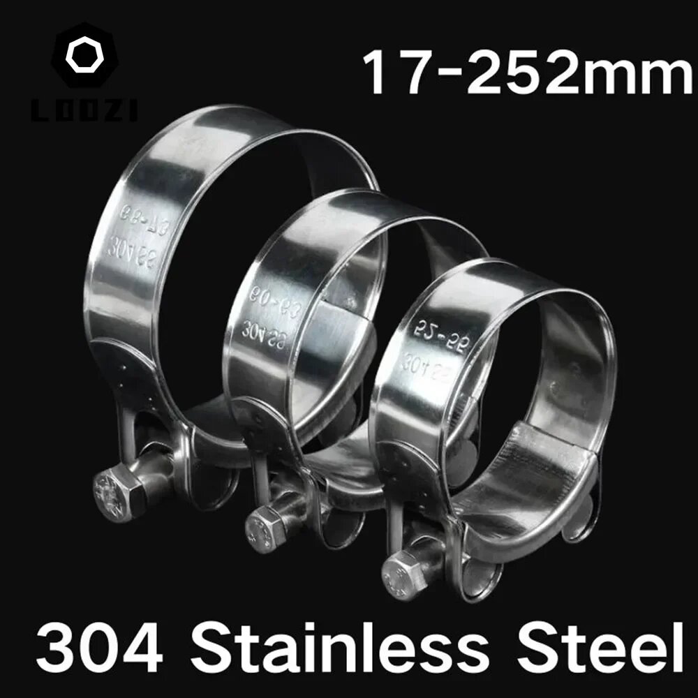 LOOZI Зажимы для шлангов из нержавеющей стали 304 17-252 мм 23-25mm