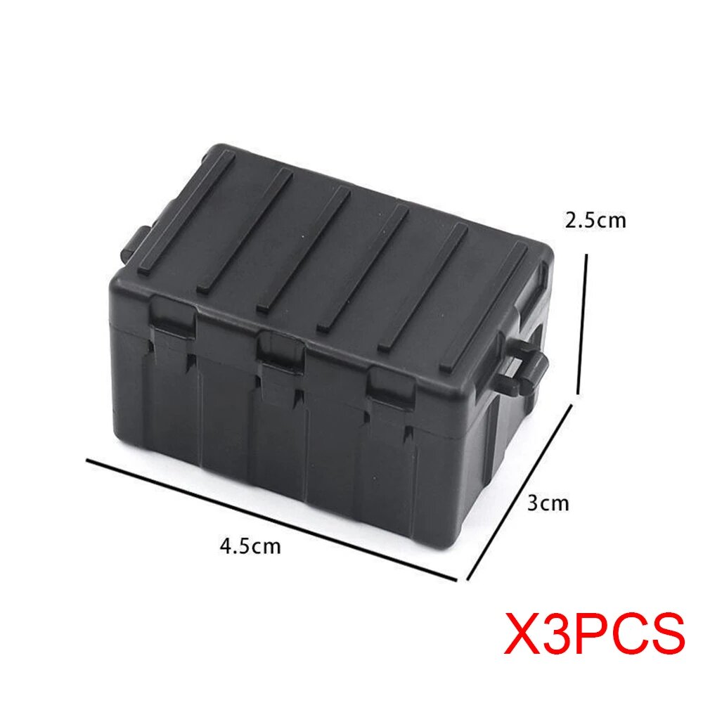 Черный пластиковый контейнер 4.5x3x2.5 см (3шт)