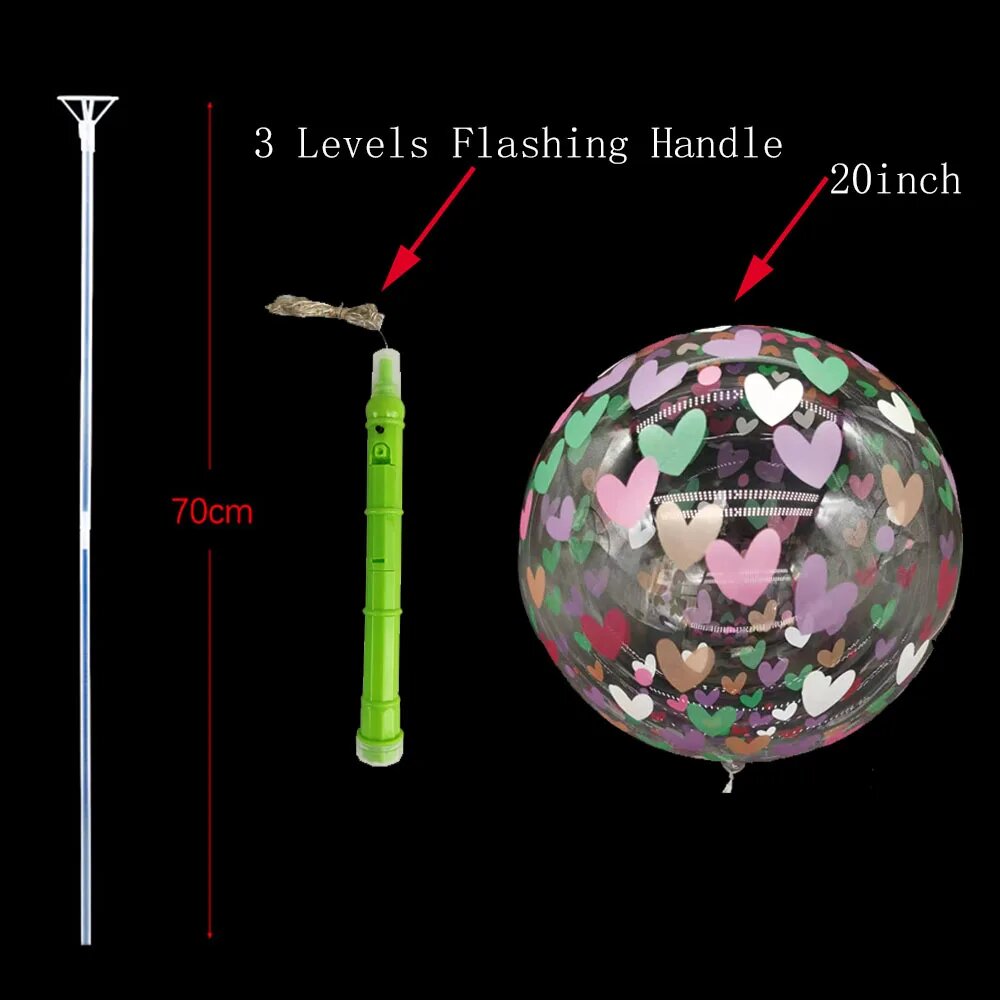 Светодиодные светящиеся шары YSOIHF для праздника Изумрудный, камуфляж, 1pcs