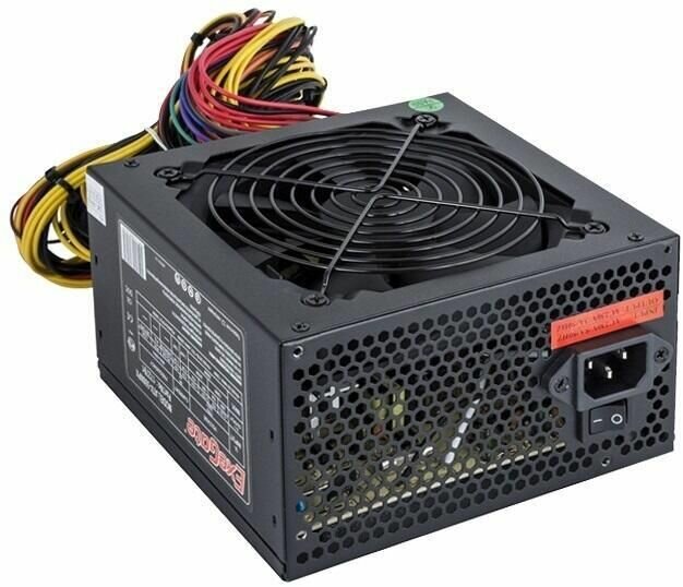 Блок питания ExeGate 500NPX 500W (EX224734RUS) черный - 500 Вт, ATX 20+4 пин, 4 pin CPU, 3 SATA, 1 x 6+2 pin PCI-E