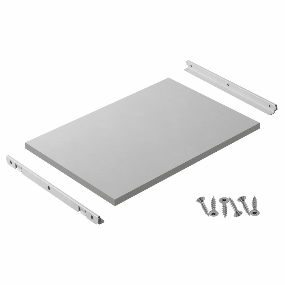 Полка ЛДСП с креплением, для гардеробной системы GShW 45х50-белый