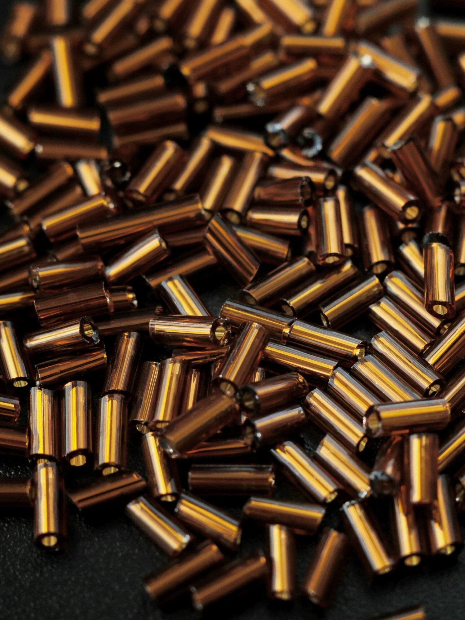 Бисер Радуга 70 гр рубка коньячный/серебрение