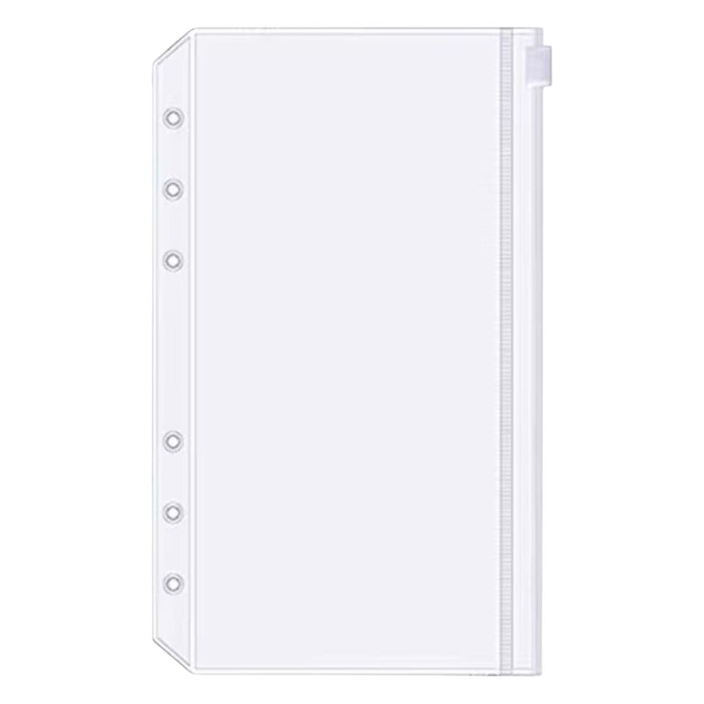 Денежный Конверт из Прозрачного ПВХ с 6 Отверстиями, 6 Отверстий Для Бюджетных Денежных Конвертов, 6 Отверстий Для Перфорированной Карманной Папки, Сумка Для Хранения документов