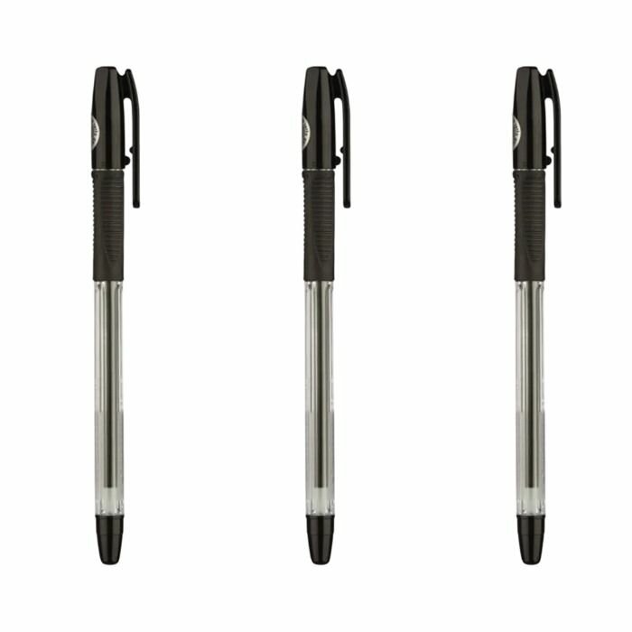 Pilot Bps Ручка шариковая, Черная, Круглая, 0,7 мм, 3 шт
