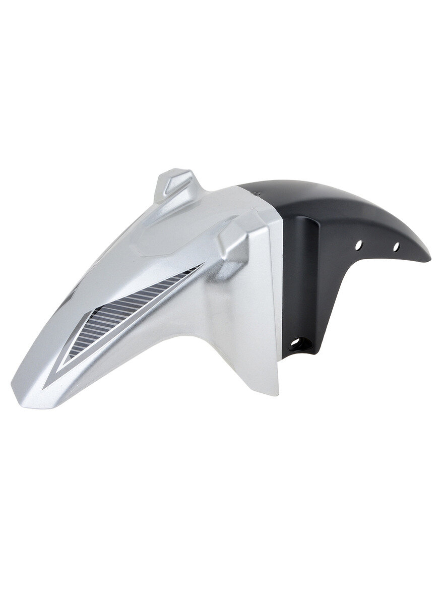 Крыло переднее серебристое для мопеда Китаец ALPHA (Альфа)