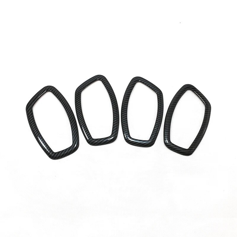 Для Renault Captur Kaptur Clio 4 2013 2014 2015-2017 2018, защитная рамка для внутренней двери автомобиля, накладка, аксессуары для стайлинга автомобилей Inner Bowl Black