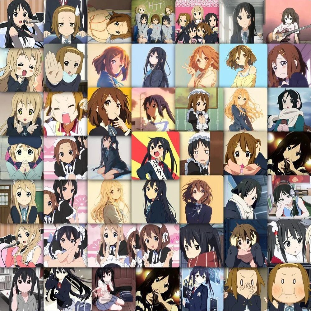 10/30/50 шт. Hirasawa Yui K-On K-On наклейки для девочек Akiyama Mio Tainaka Ritsu Kotobuki Tsumugi Nakano Azusa аниме наклейки наклейки