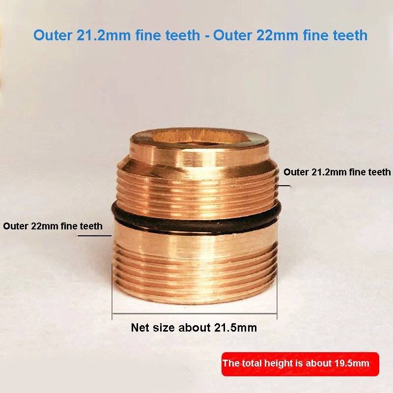 Адаптер для аэратора M16.2/18.2/21.2/23.2 мм к M22 21.2 to 22