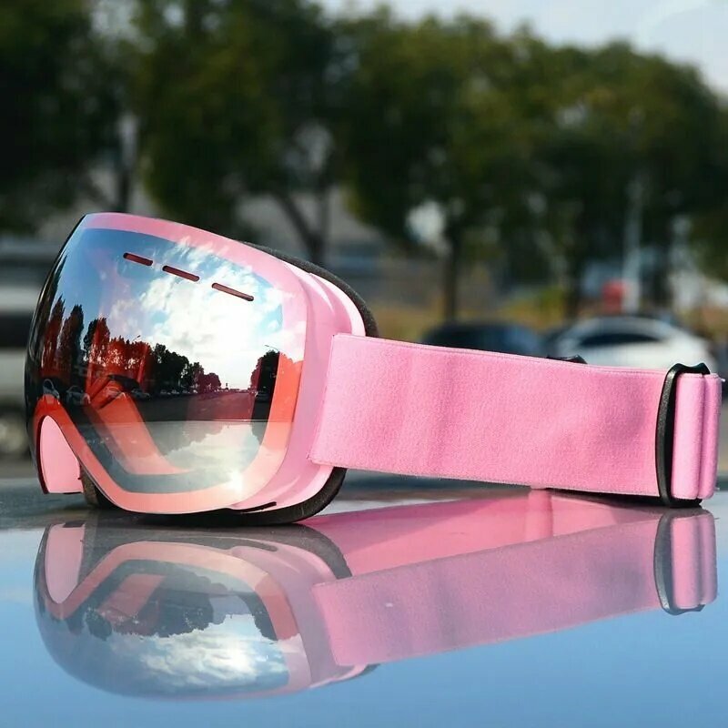 Горнолыжная маска с двойными линзами UV защита противотуманная для сноуборда горных лыж