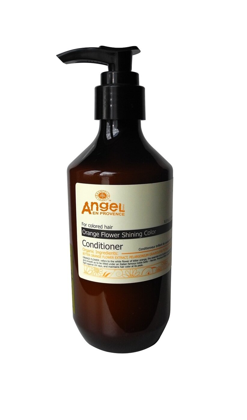 Angel Provence Кондиционер для окрашенных волос "Сияющий цвет" с экстрактом Цветов Апельсина Orange Flower Conditioner, 250 мл