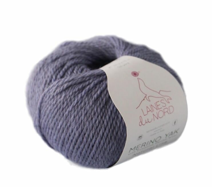Пряжа Laines du Nord Merino Yak 24 (5 мотков по 50г/115м) сирень