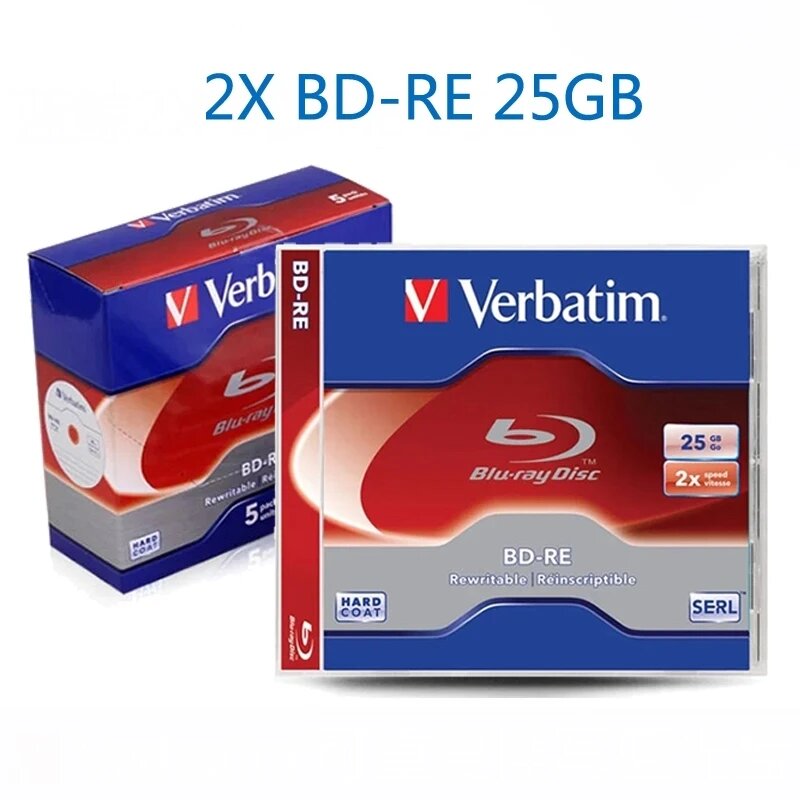 Verbatim перезаписываемый Blu-Ray диск 25 ГБ 5 шт.