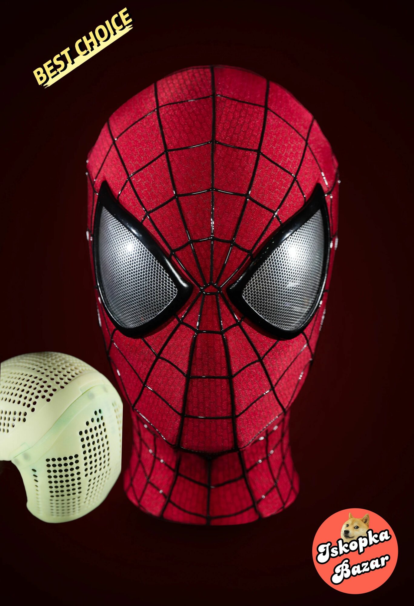 Маска Новый человек-паук(включая затылок), spider man, Маска ручной работы, ручная работа