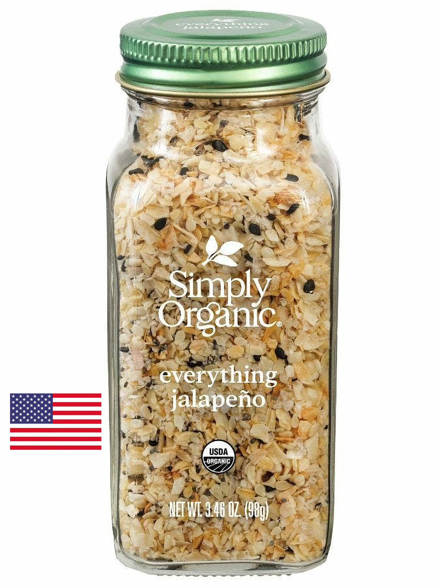 Органическая смесь Всё в одном халапеньо Simply Organic в стеклянной баночке, 98 гр