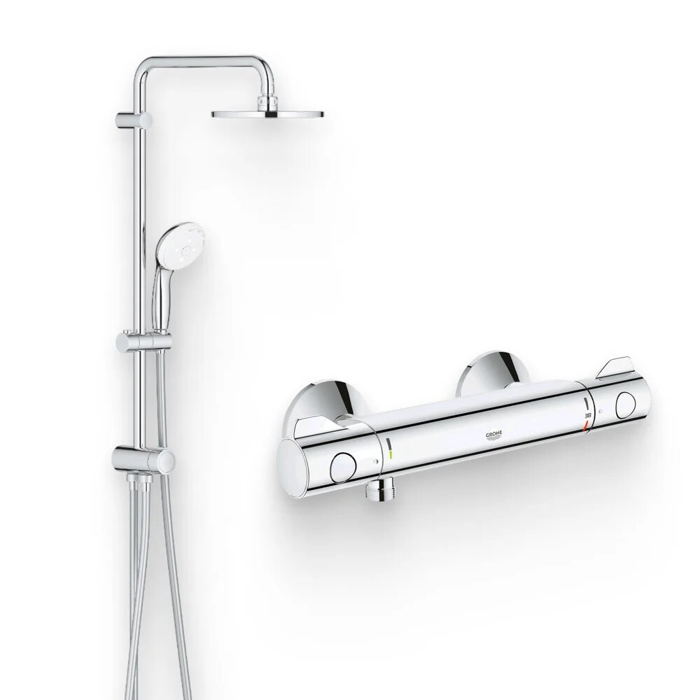 Душевой комплект Термостат Grohe Grohtherm 800 34558000 для душа / Стойка New Tempesta 27389002