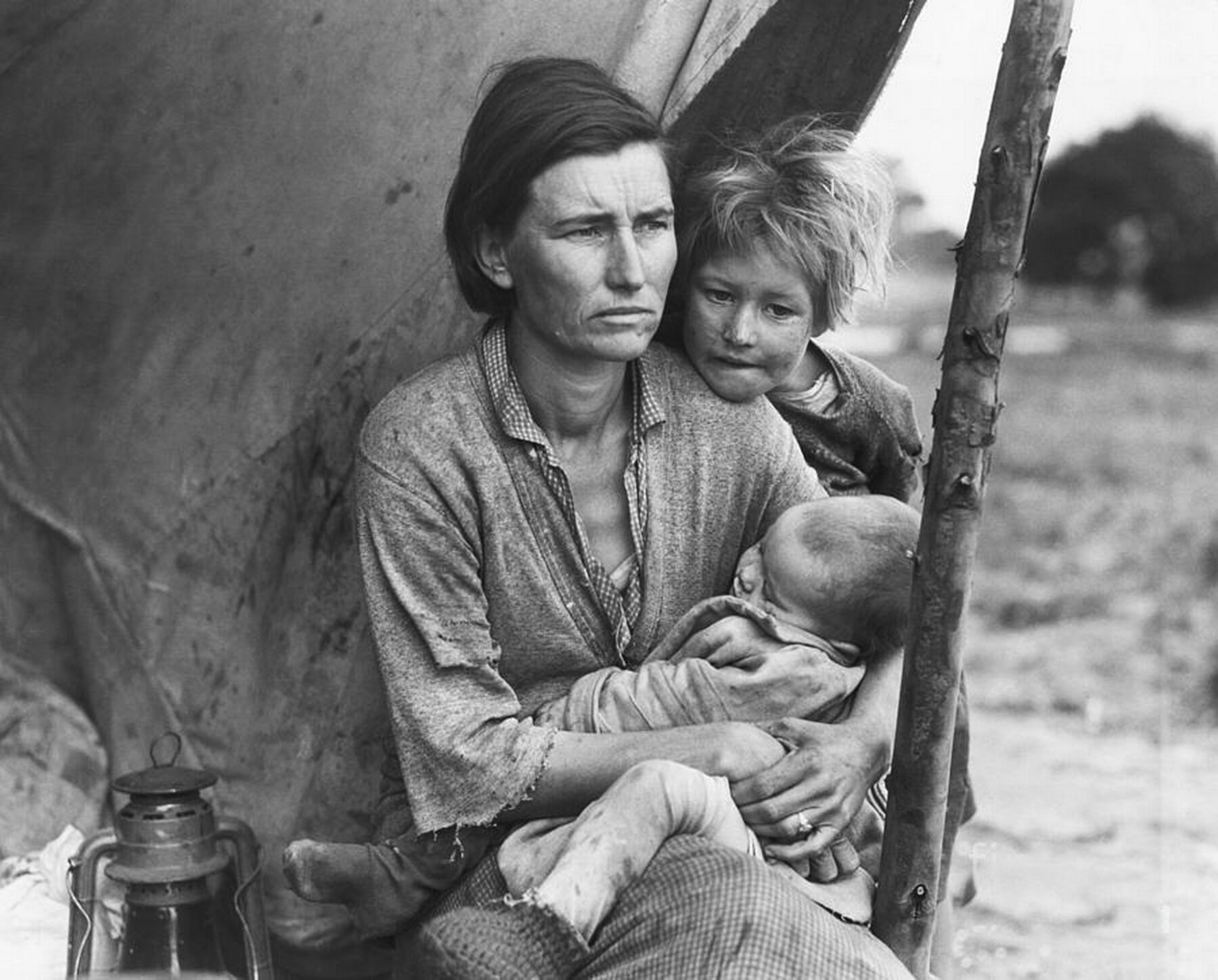 Плакат, постер Мигрантская мать (1936) на бумаге, размер 42х60см