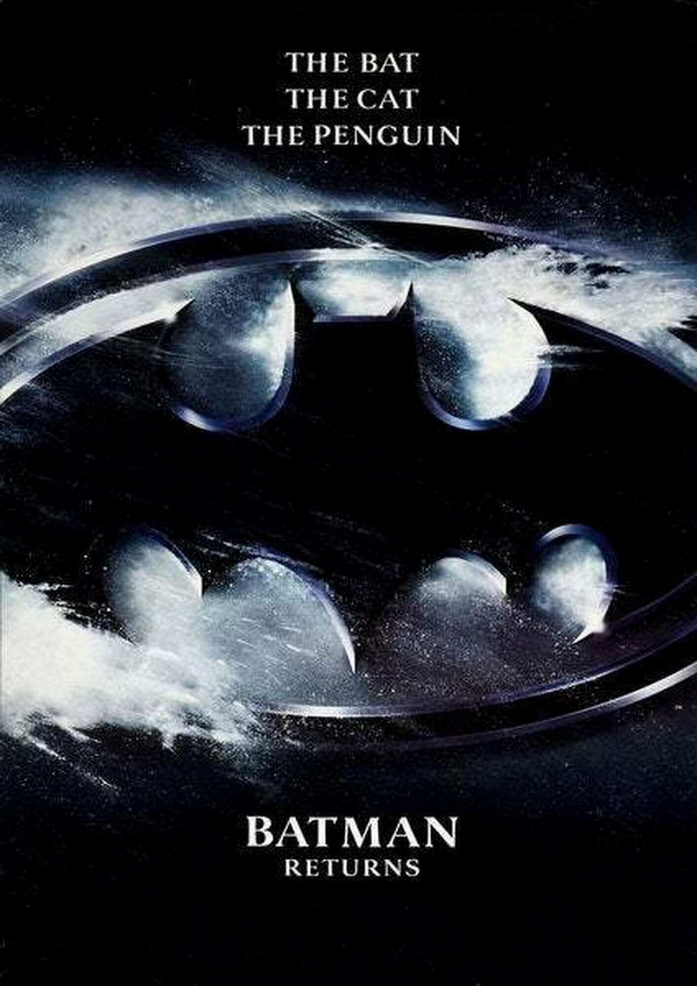 Плакат, постер Бэтмен возвращается (Batman Returns, 1992) на бумаге, размер 30х42см