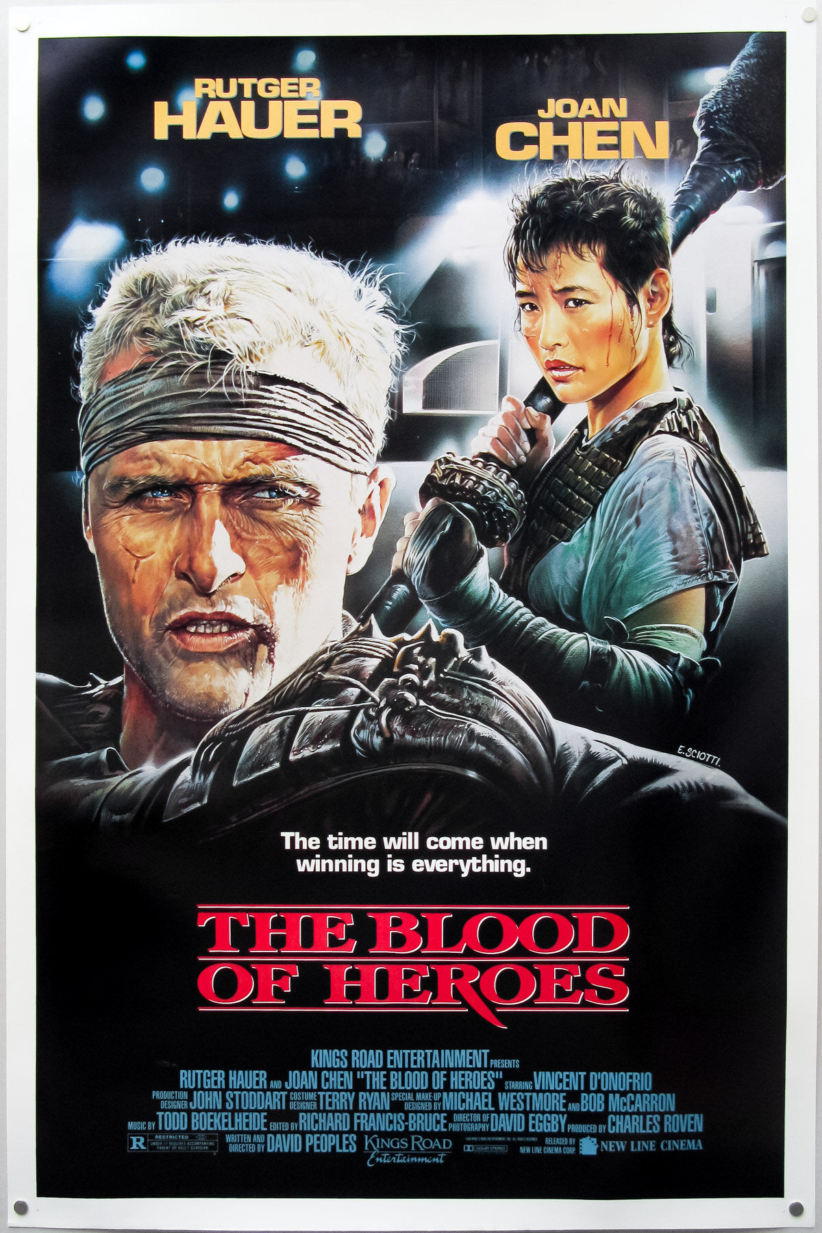 Плакат, постер Кровь героев (The Blood of Heroes) 1989 на холсте, размер 21х30см
