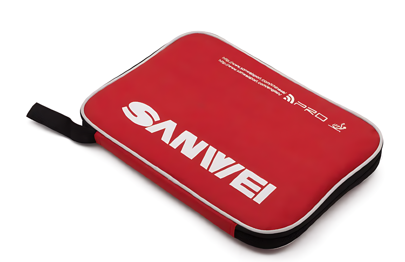 Чехол для ракетки настольного тенниса SANWEI прямоугольный красный