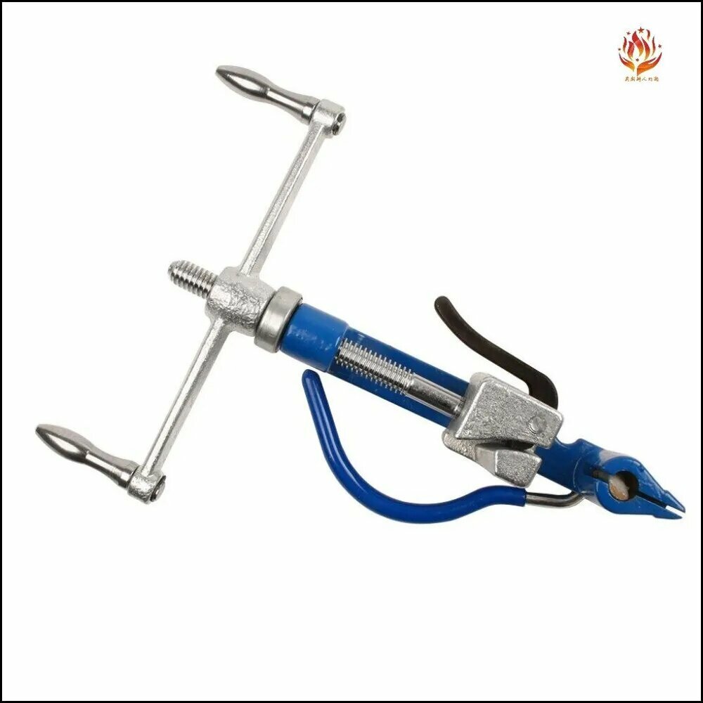 Эксклюзивный инструмент для обрезки и натяжения стальной монтажной ленты при креплении элементов провода СИП