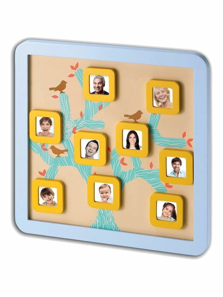 BABY ART Магнитная доска семейное дерево с рамочками для фото, набор для творчества