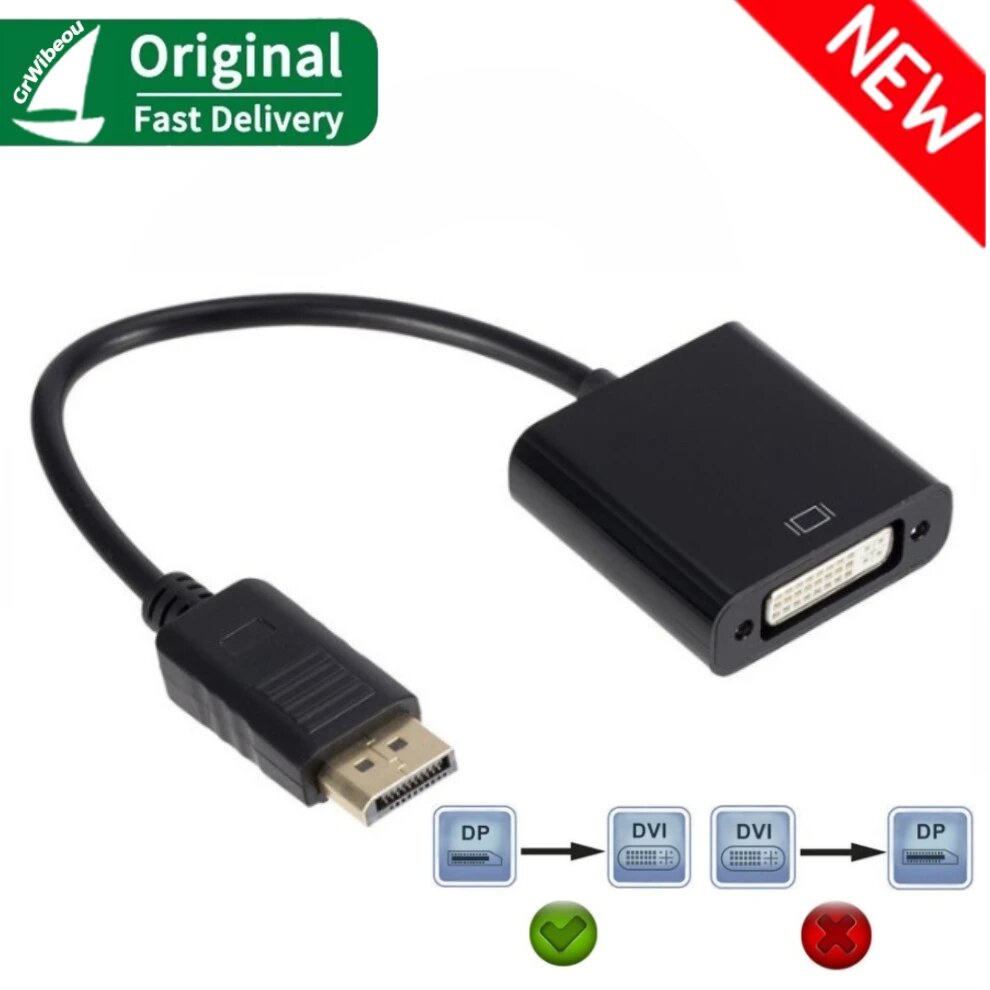 GRWIBEOU Кабель-переходник DisplayPort в DVI