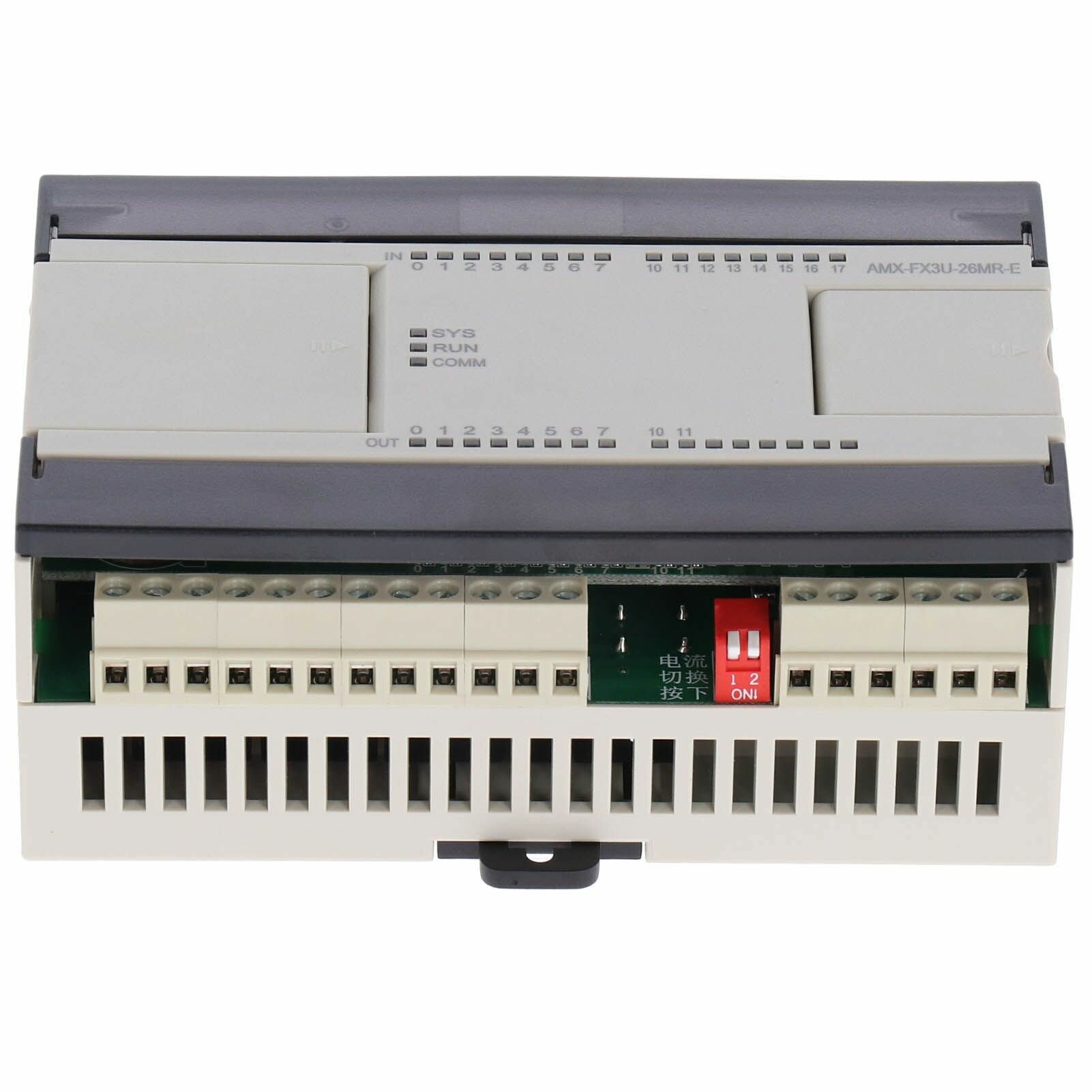 Программируемый контроллер ПЛК Реле AMX FX3U M26MR E с аналоговым портом Ethernet, 24 В постоянного тока