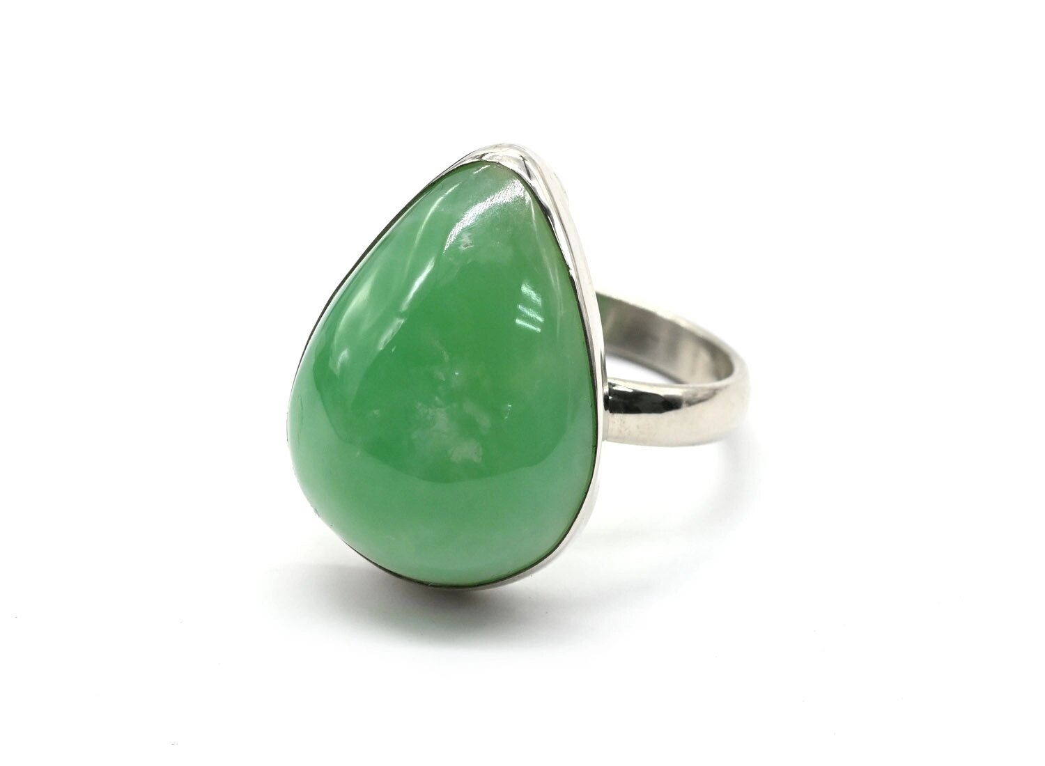 Кольцо, хризопраз